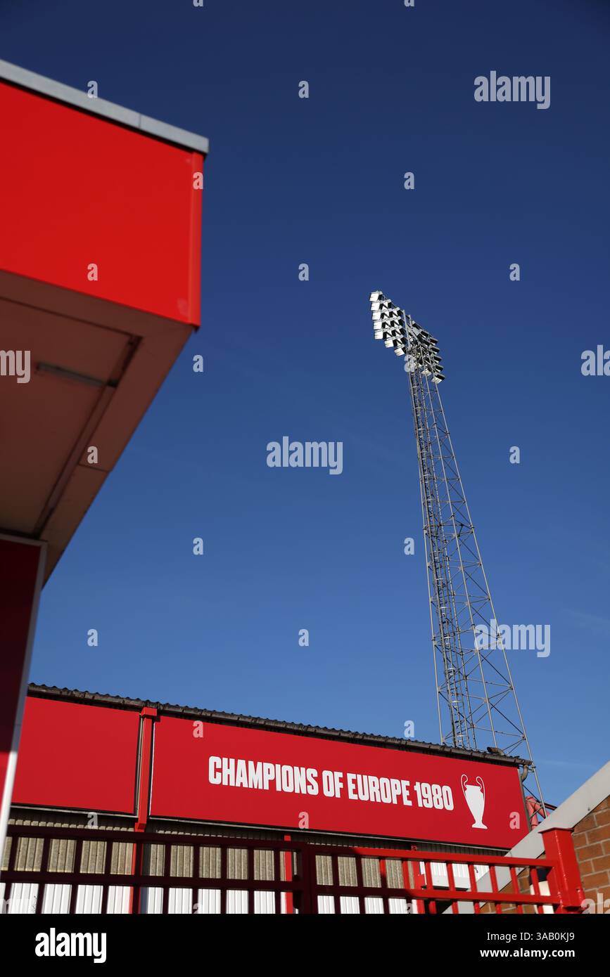 Nottingham, UK. 01st Apr, 2025. Pre-match at the Nottingham Forest v ...