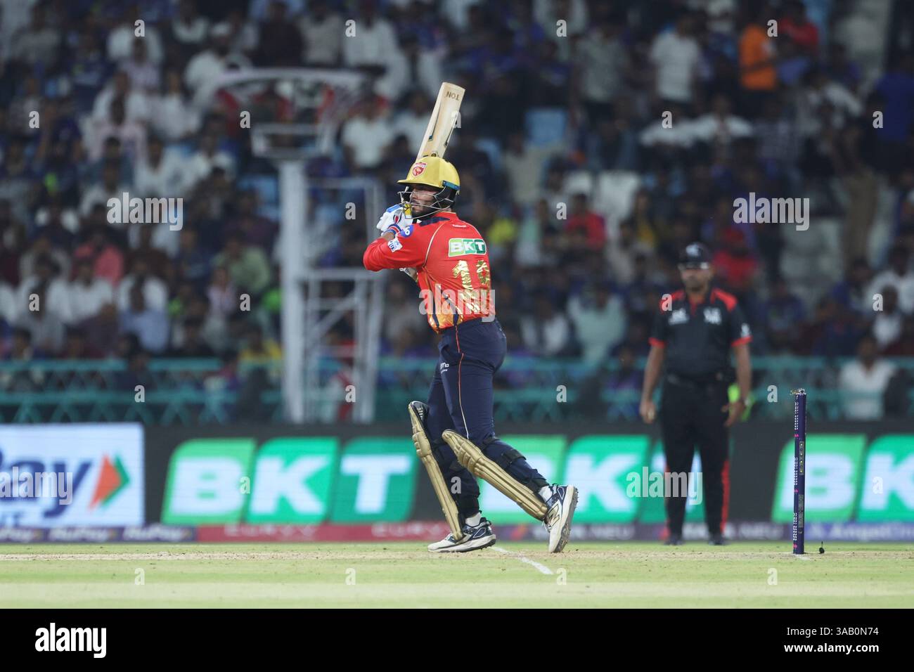 Punjab Kings' Nehal Wadhera plays a shot during the Indian Premier ...