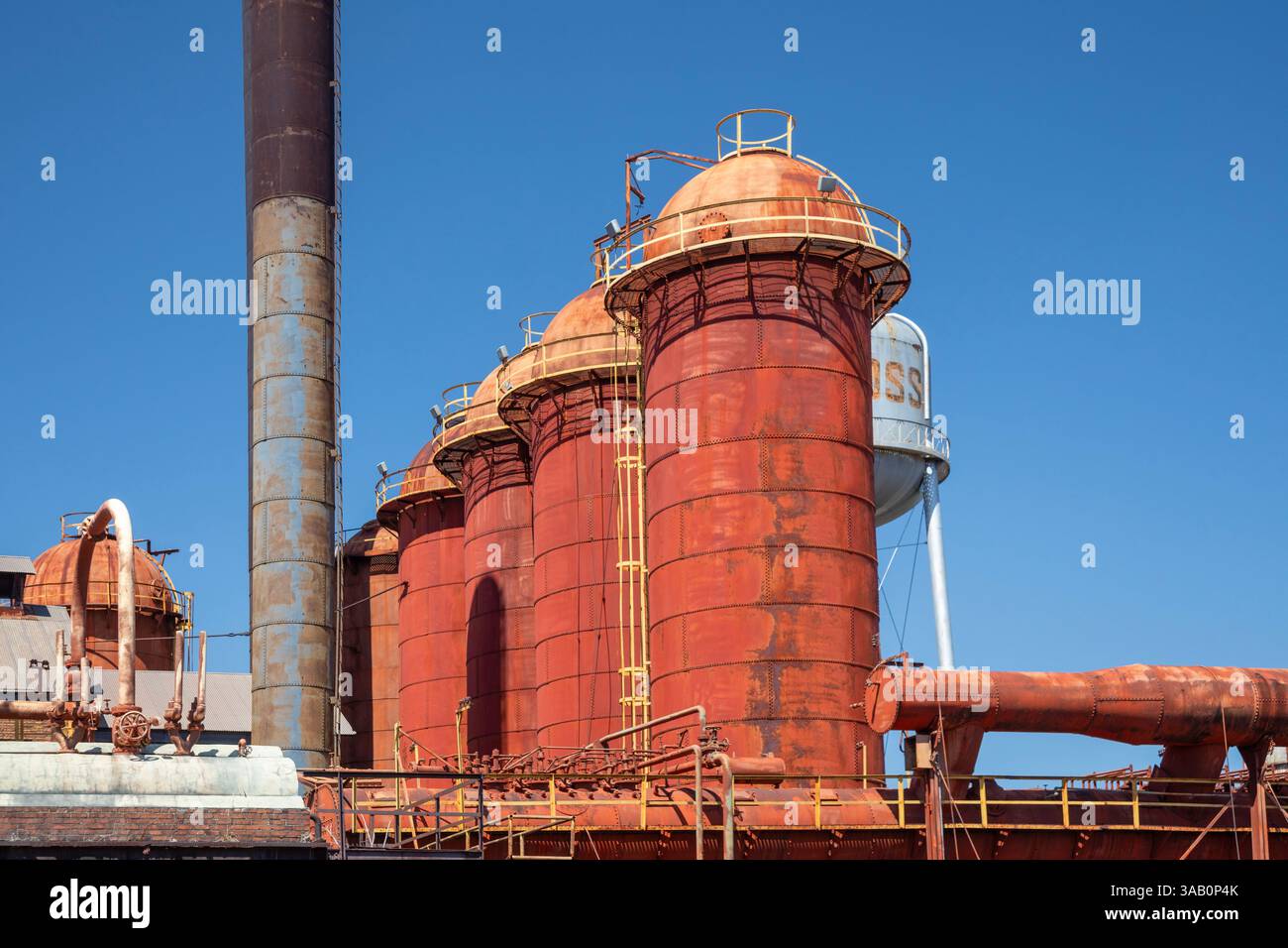 Birmingham, Alabama - Hot blast stoves at the Sloss Furnaces National ...