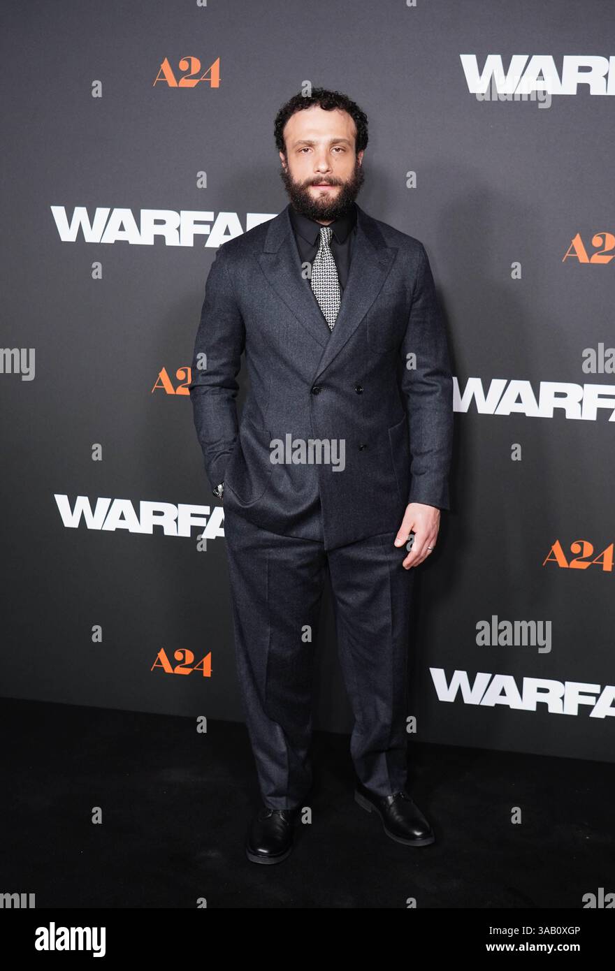 Cosmo Jarvis arriving for a special screening of Warfare, at The Cinema ...