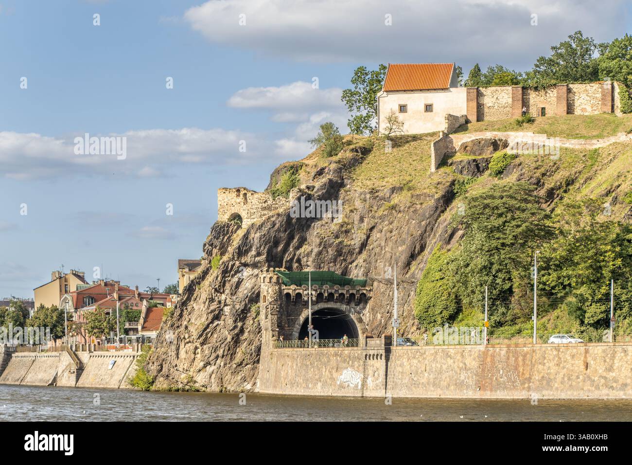 Vysehrad Rock, Ruins of Libusina Lazen. The so-called Ruins of Libuse ...
