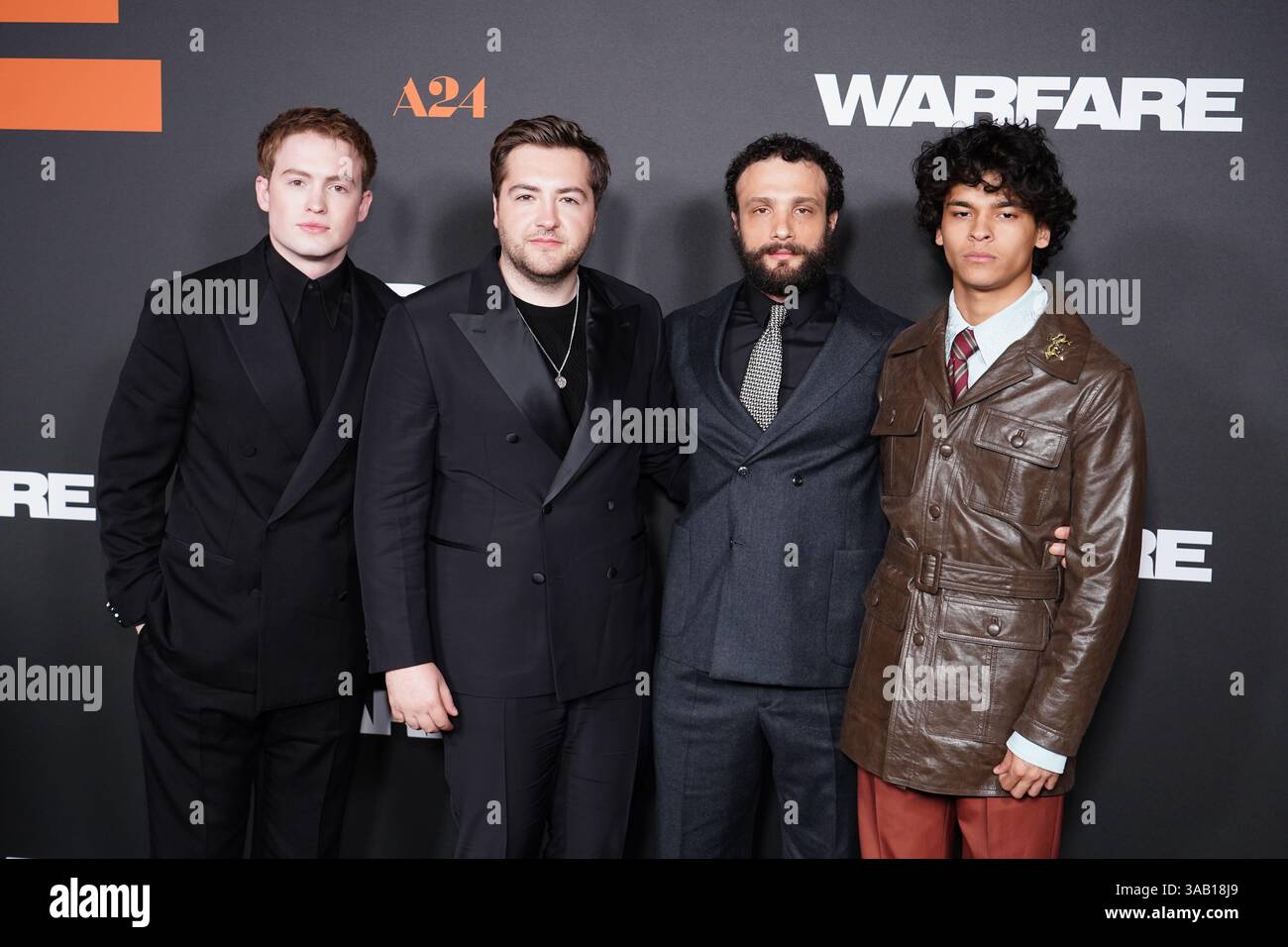 (left to right) Kit Connor, Michael Gandolfini, Cosmo Jarvis and D ...