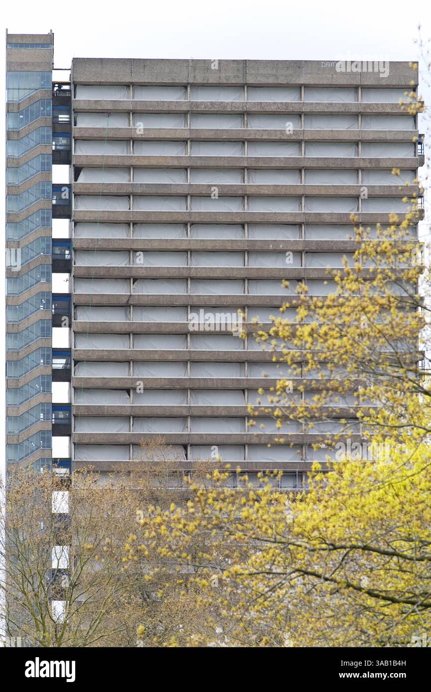 The empty Maydew House on the Abbeyfield Estate in Bermondsey London which is to be demolished ...