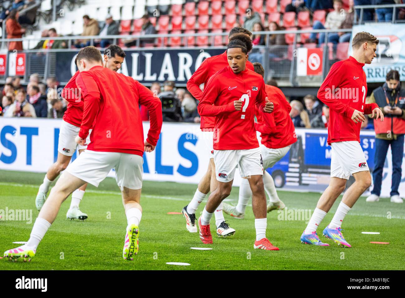 ALKMAAR, 01-04-2025, AFAS Stadium, Dutch Eredivisie Football, season ...