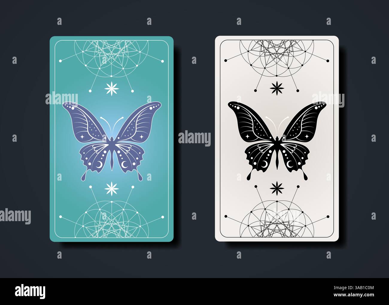 Set mystical magic symbols hi-res stock photography and images - Alamy