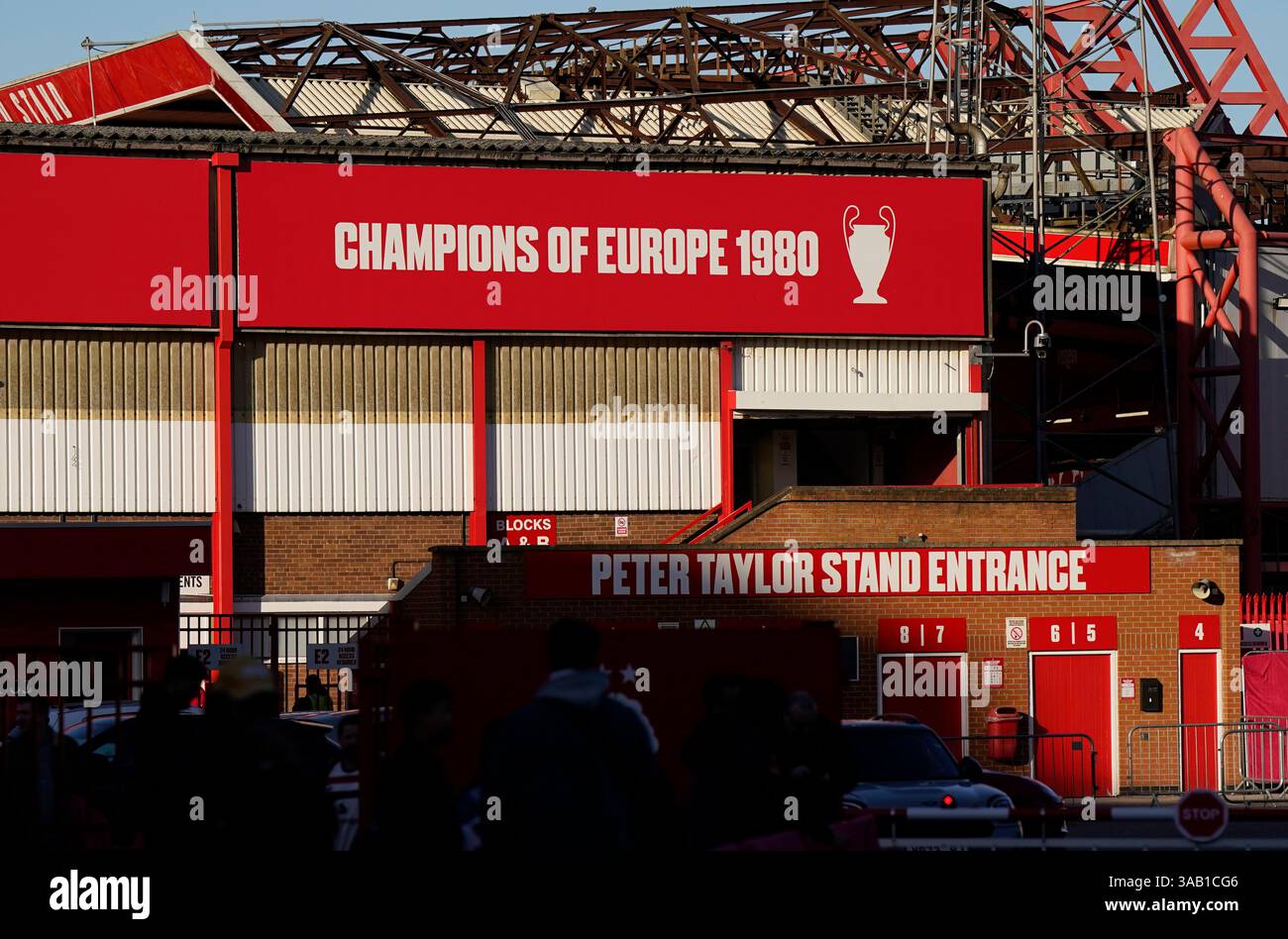 Nottingham, England, 1st April 2025. A reminder of Nottingham Forests ...