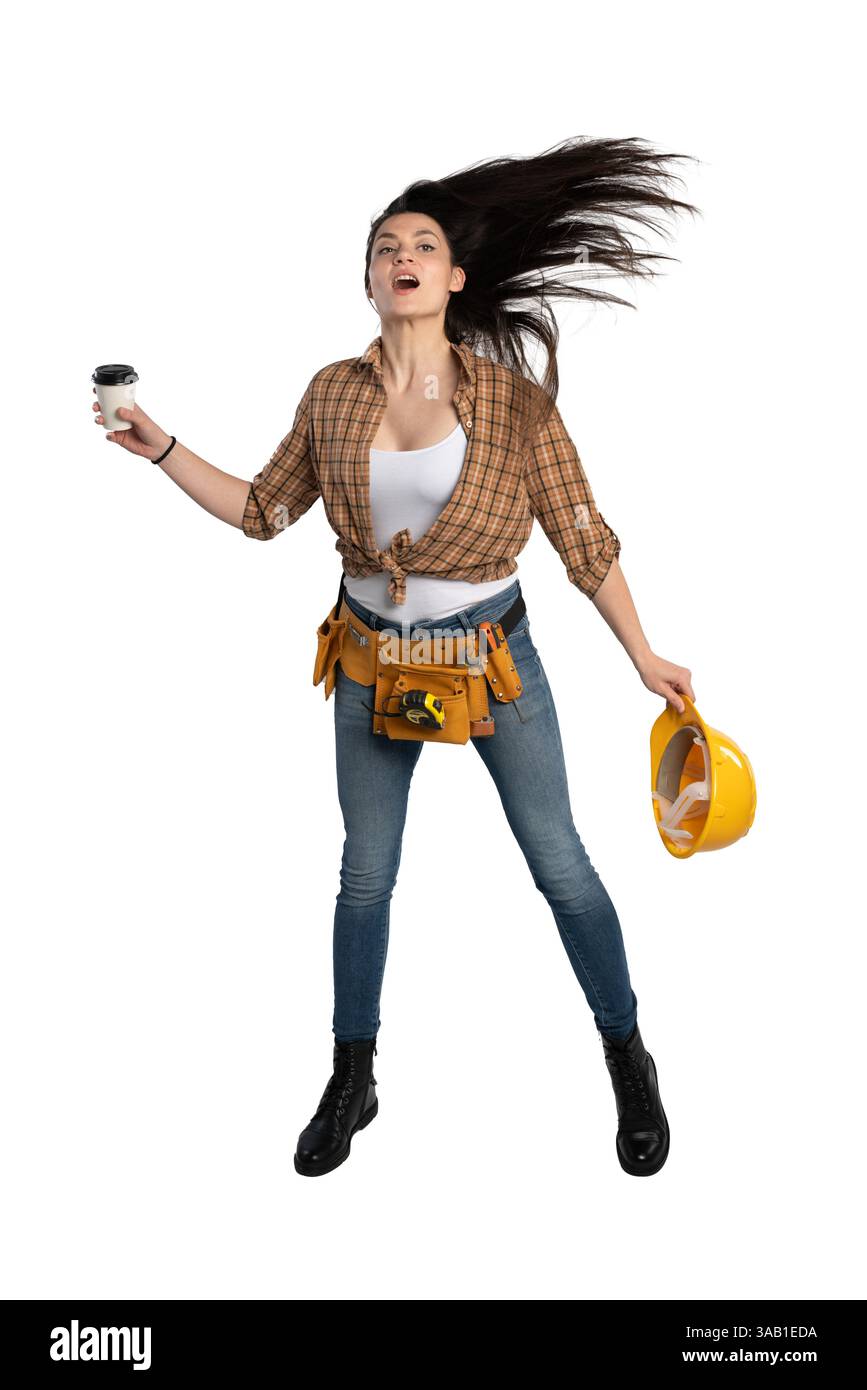 Hardworking professional female worker Cut Out Stock Images & Pictures ...