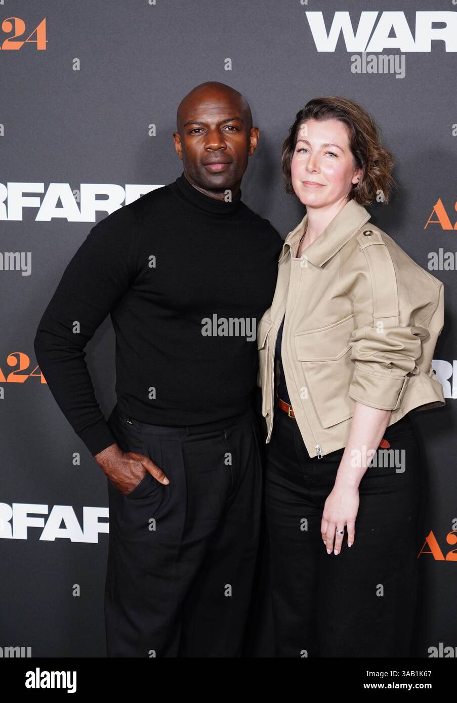 David Gyasi arriving for a special screening of Warfare, at The Cinema ...
