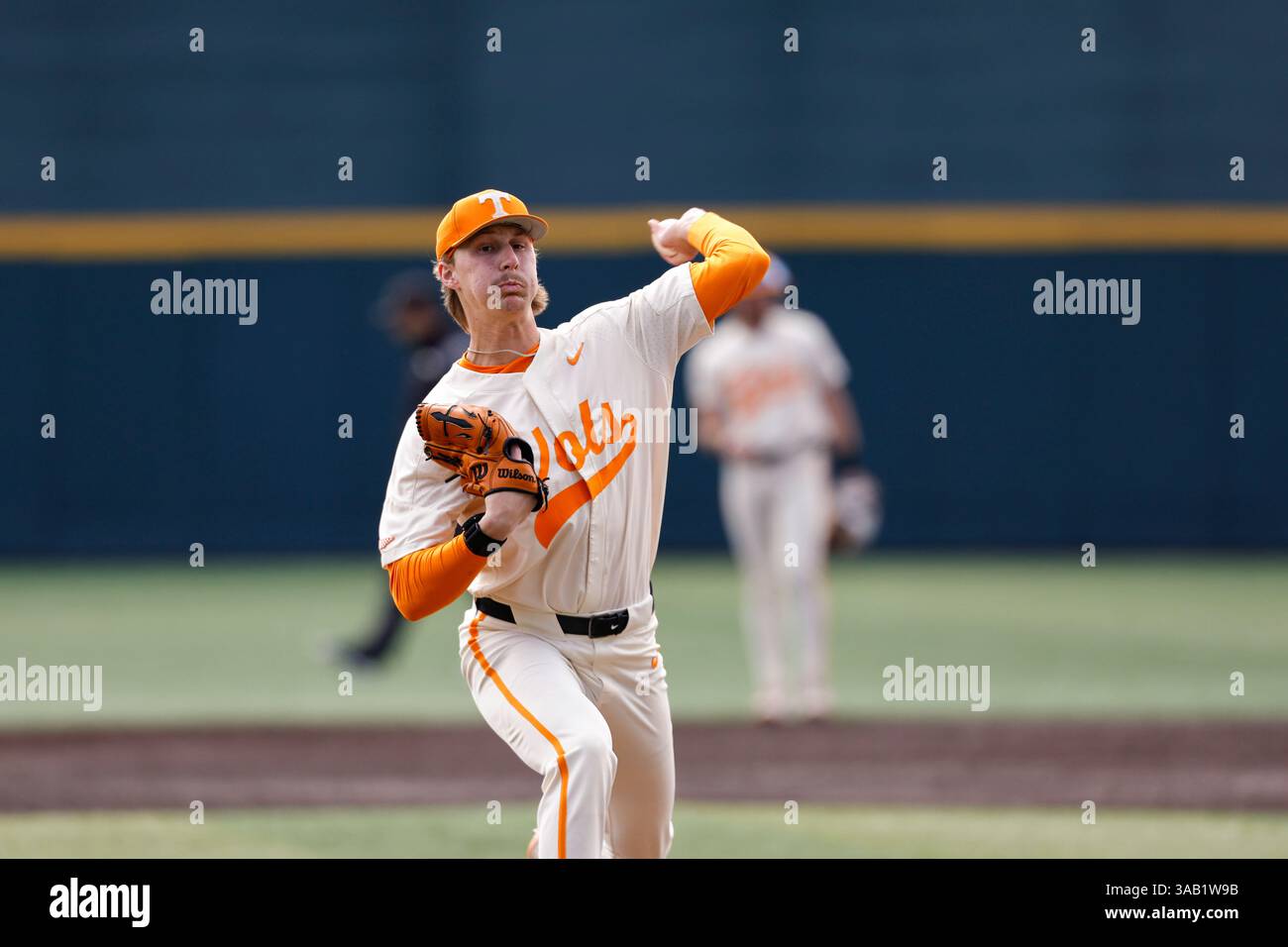 Tennessee Volunteers relief pitcher Brandon Arvidson (25) in action ...
