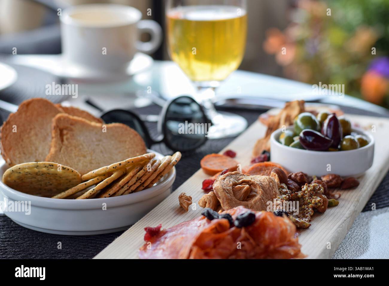 Assortment cured meats snack hi-res stock photography and images - Alamy