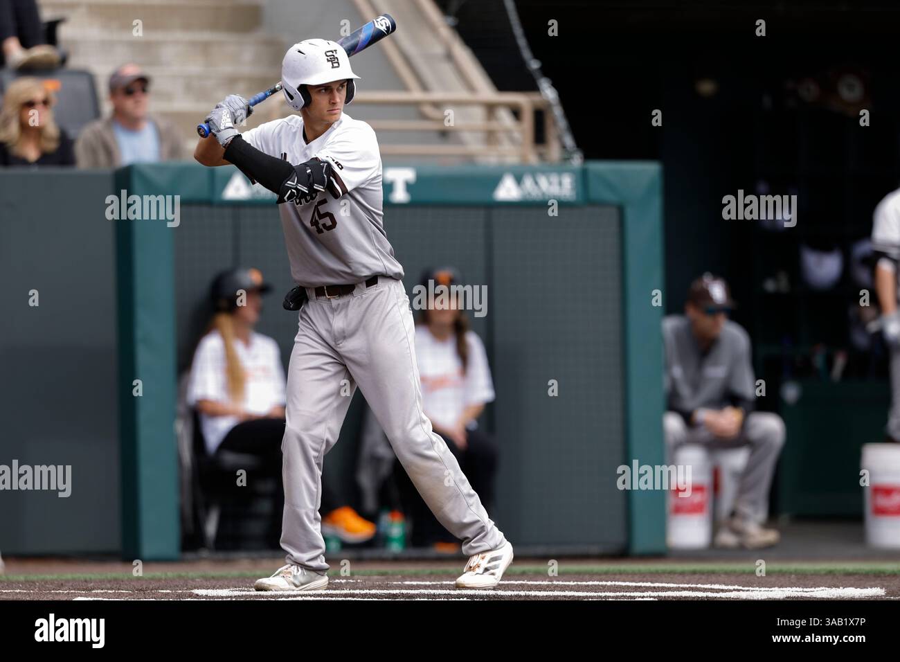 St. Bonaventure Bonnies right fielder Conner Vercollone (45) at bat ...