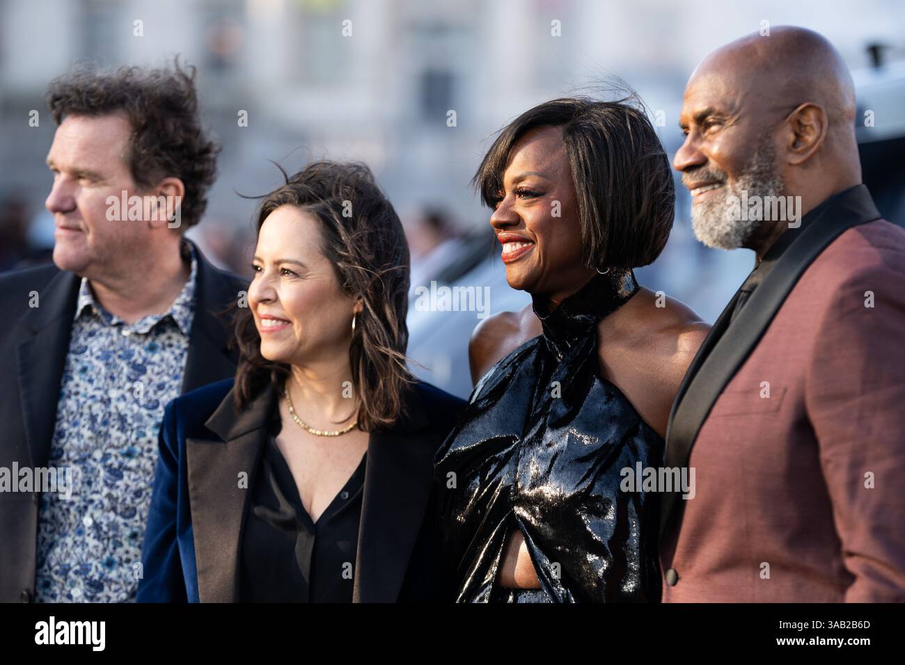 LONDON, ENGLAND - APRIL 01: Douglas Hodge, Patricia Riggen, Viola Davis ...