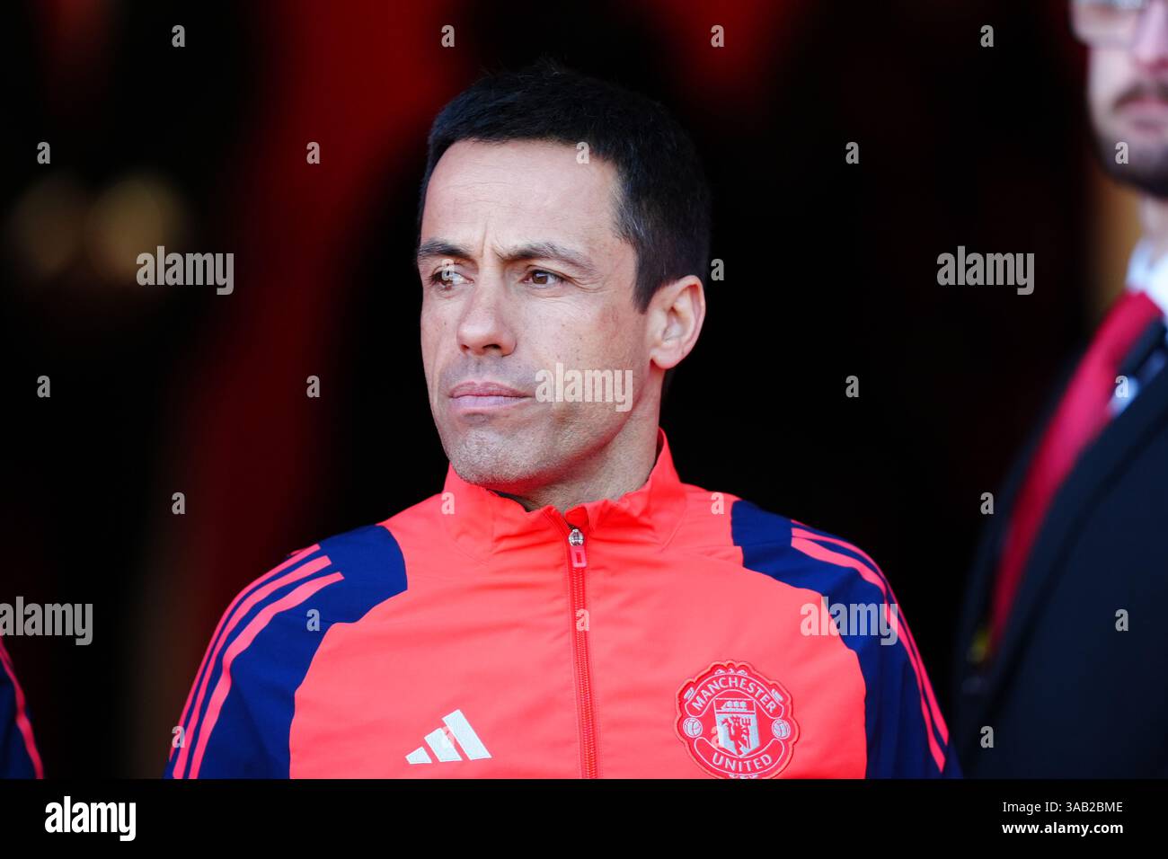 Manchester United Assistant Coach Emanuel Ferro at the City Ground ...