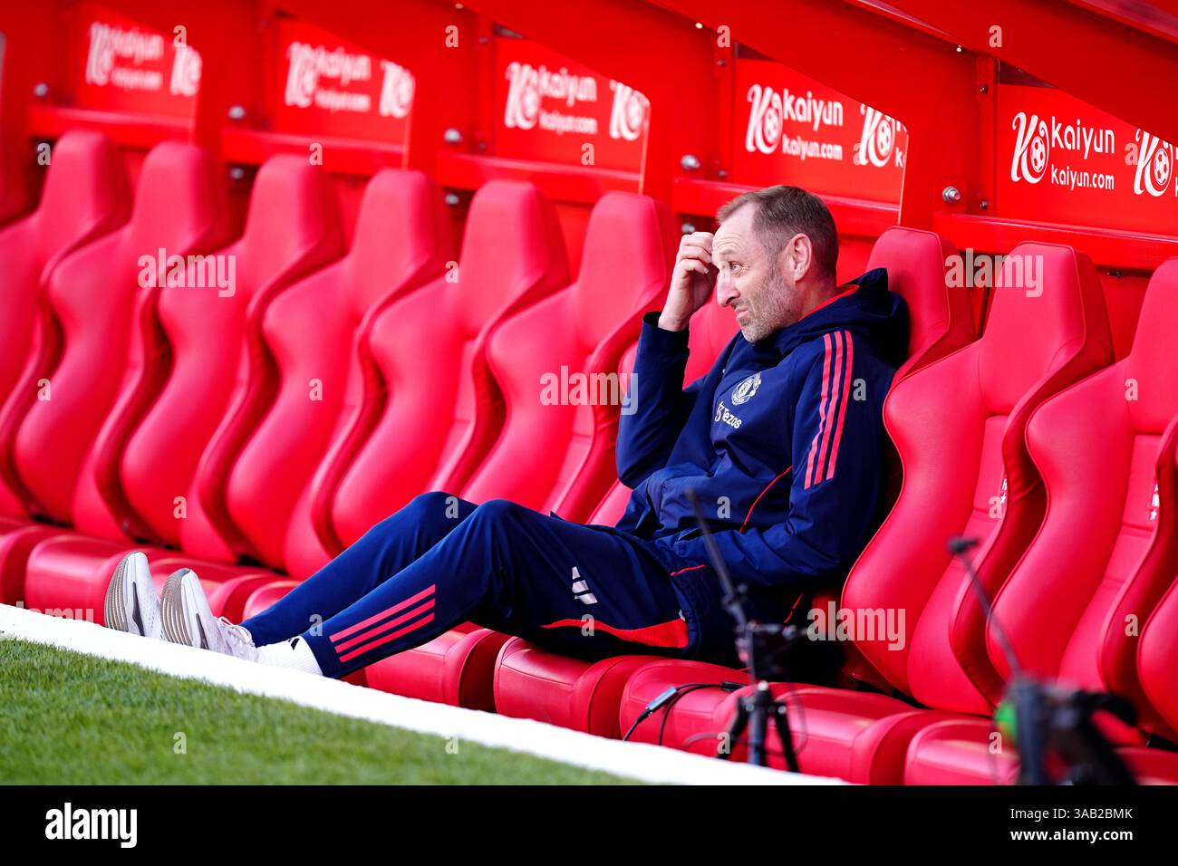 Manchester United coach Andreas Georgson at the City Ground, Nottingham ...