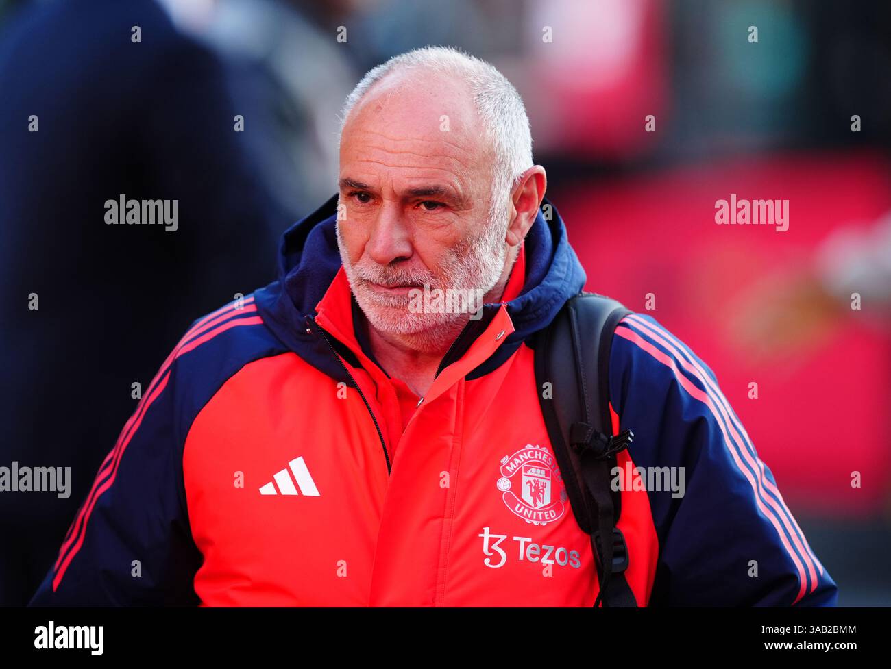 Manchester United Goalkeeping Coach, Jorge Vital, at the City Ground ...