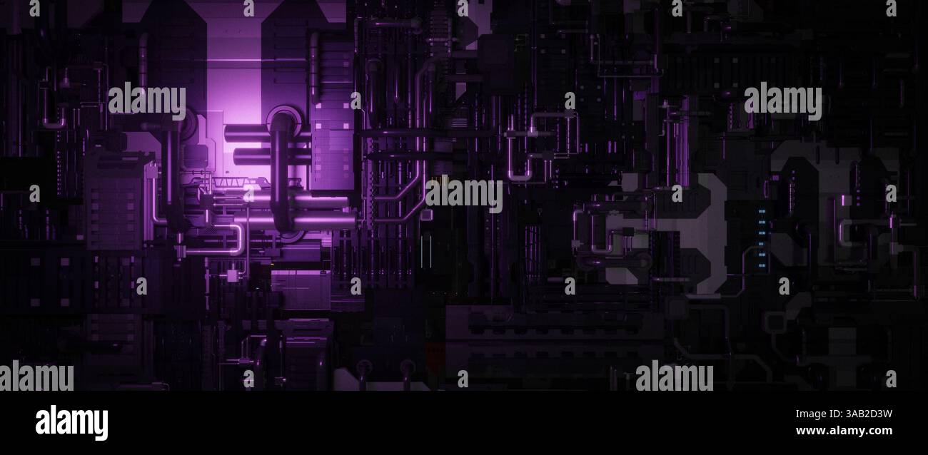 Abstract futuristic cyberpunk background, showcasing complex networks ...