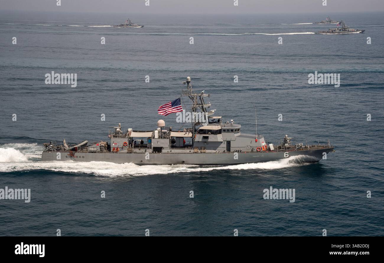 April 8, 2014 - At sea - The U.S. Navy Cyclone-class coastal patrol ...