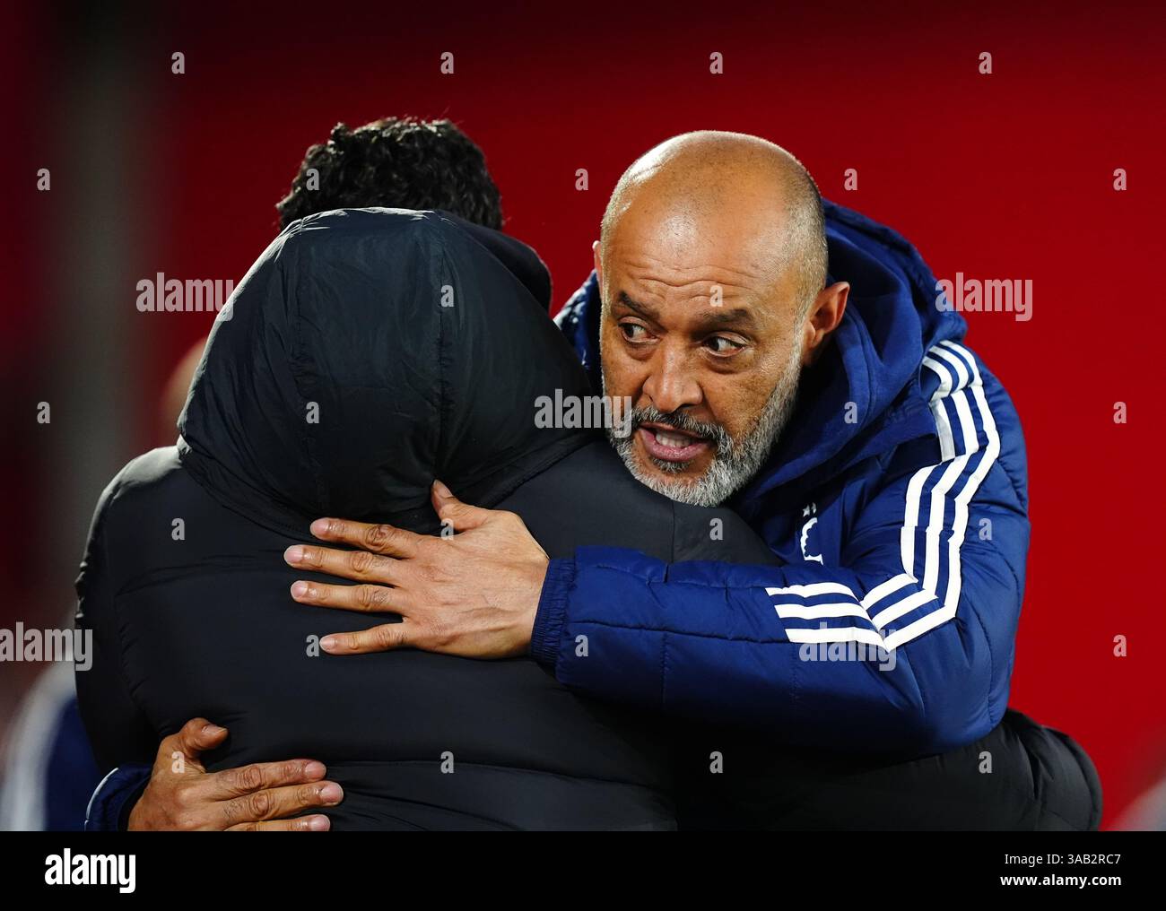 Nottingham Forest manager Nuno Espirito Santo with Manchester United ...