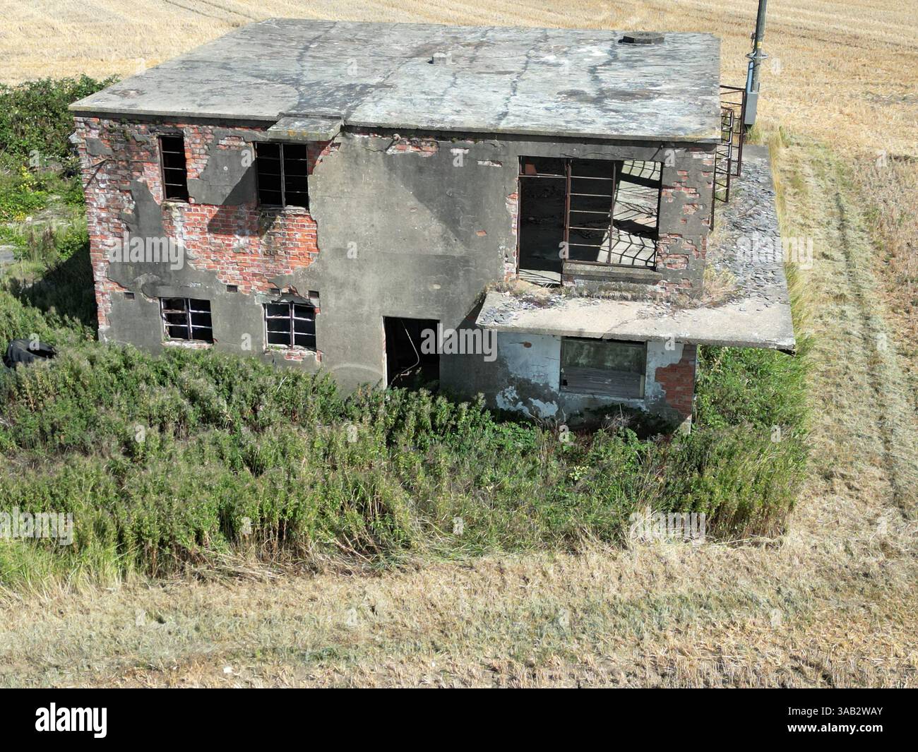 aerial view of RAF Catfoss control tower east Yorkshire,World war two ...