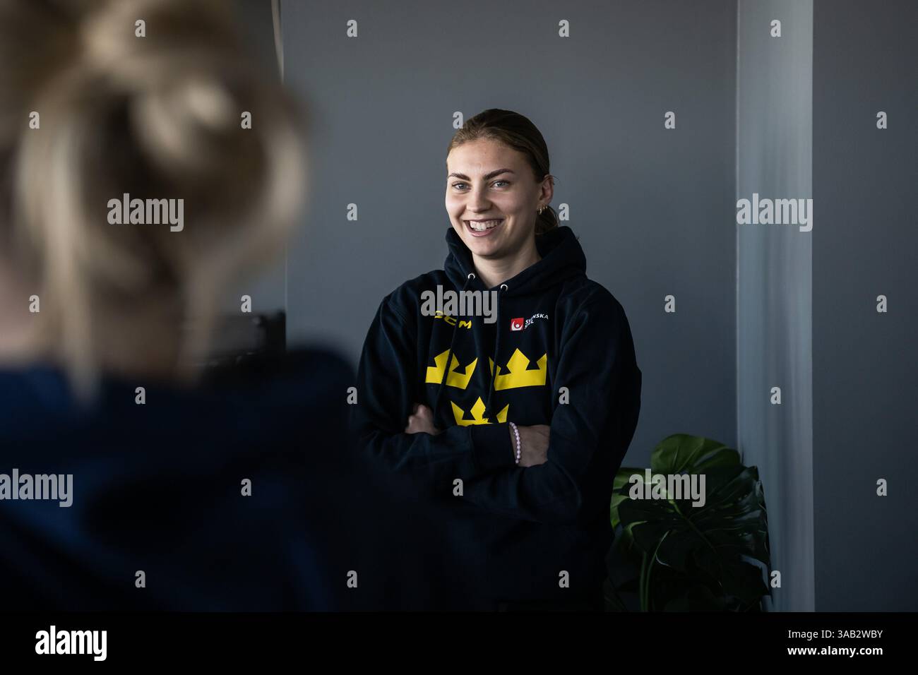 250401 Ida Boman of Sweden during a press event ahead of the 2025 IIHF ...