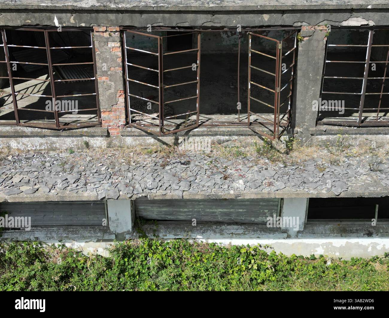 aerial view of RAF Catfoss control tower east Yorkshire,World war two ...