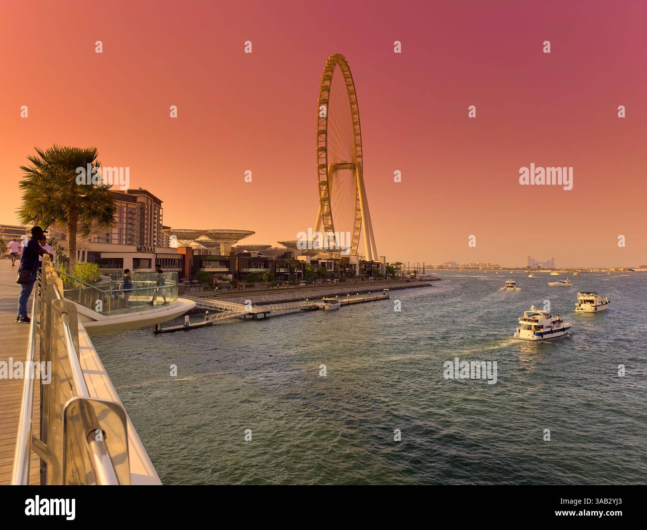 UAE, Dubai, 21 September 2024: The famous largest observation wheel The ...
