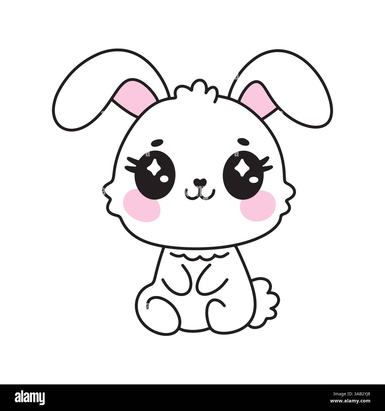 Adorable child in easter Stock Vector Images - Alamy