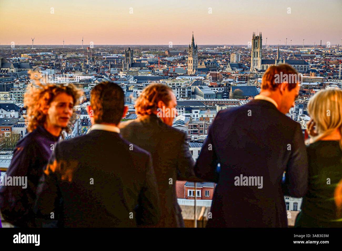 Gent, Belgium. 01st Apr, 2025. The Flemish and Dutch Ministers that ...