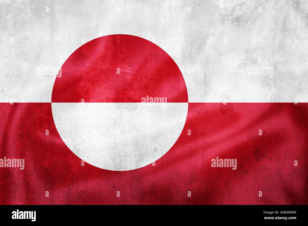 Grunge flag of Greenland illustration, concept of Arctic island Stock ...