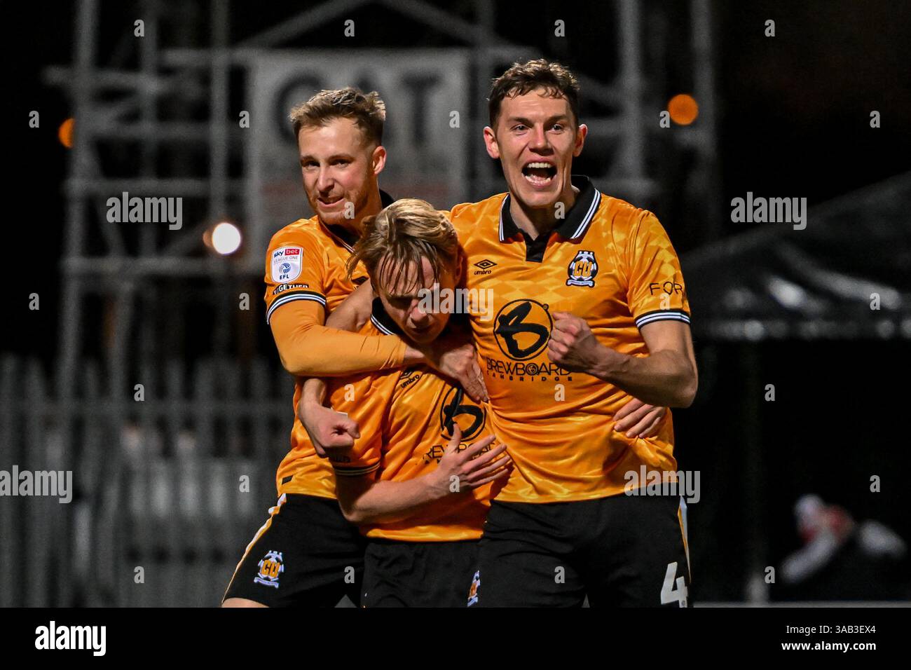 Cledara Abbey Stadium, Cambridge on Tuesday 1st April 2025. Paul Digby ...
