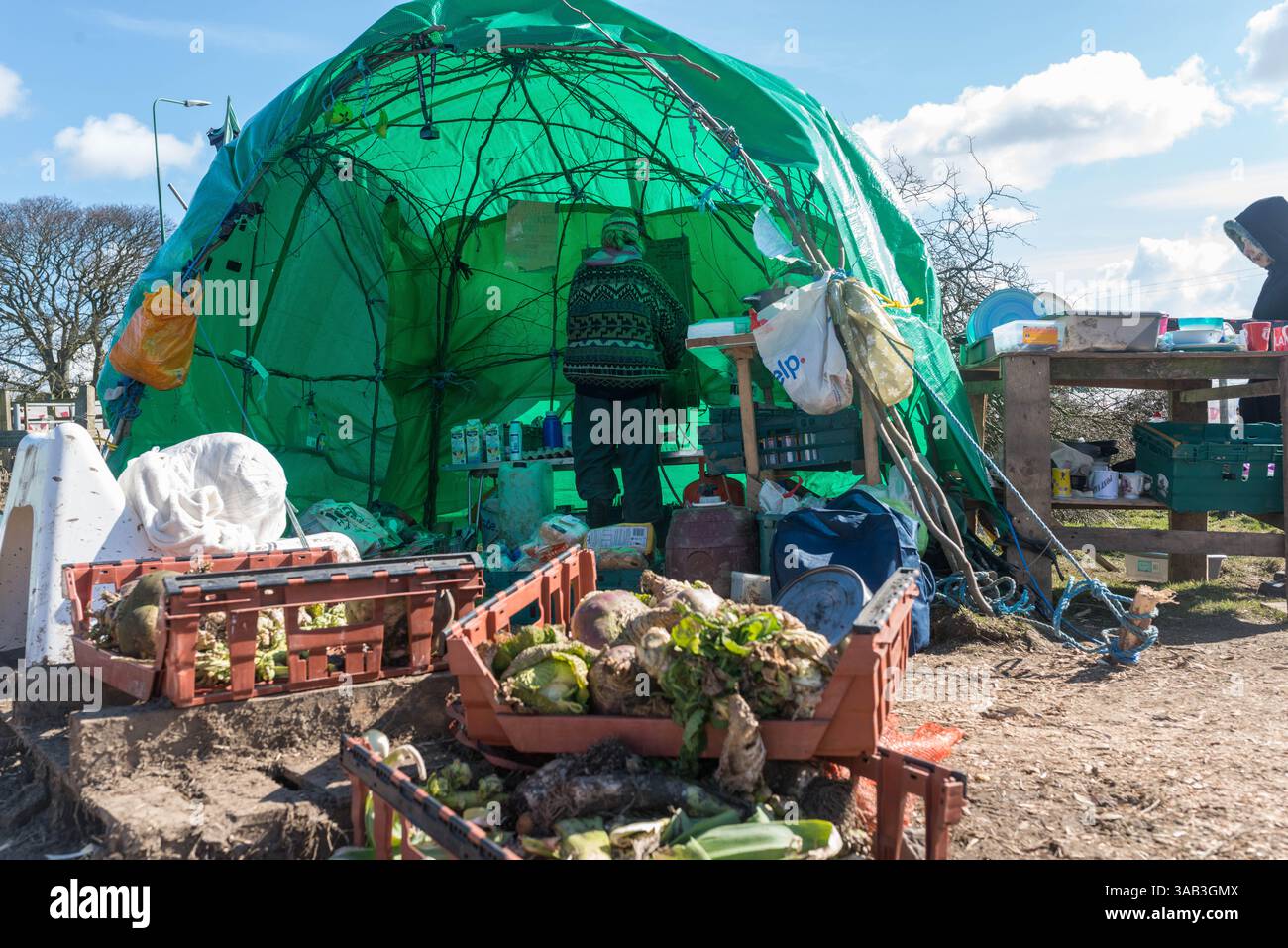 March 25, 2016 - Durham, United Kingdom - Field Kitchen at Pont Valley ...