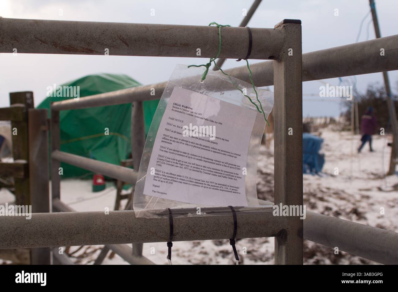 March 17, 2018 - Durham, United Kingdom - Section 6 Notice seen at the ...