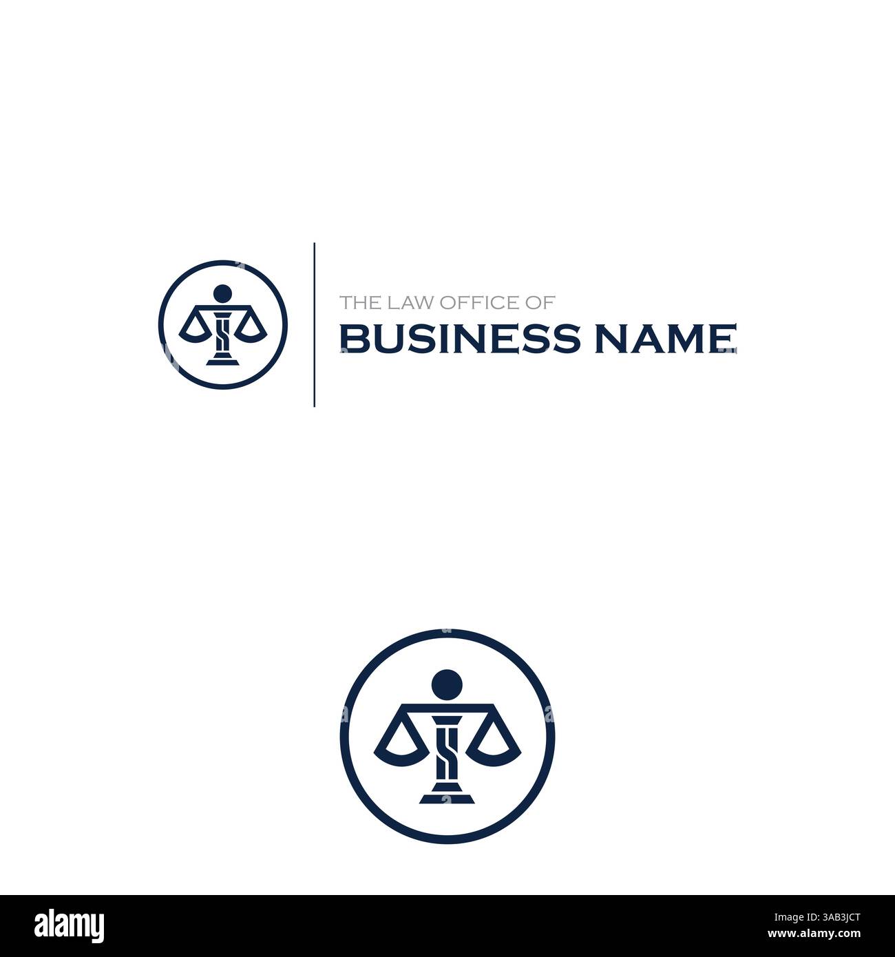 Law logo with pillars and Balance of justice symbol concept design ...