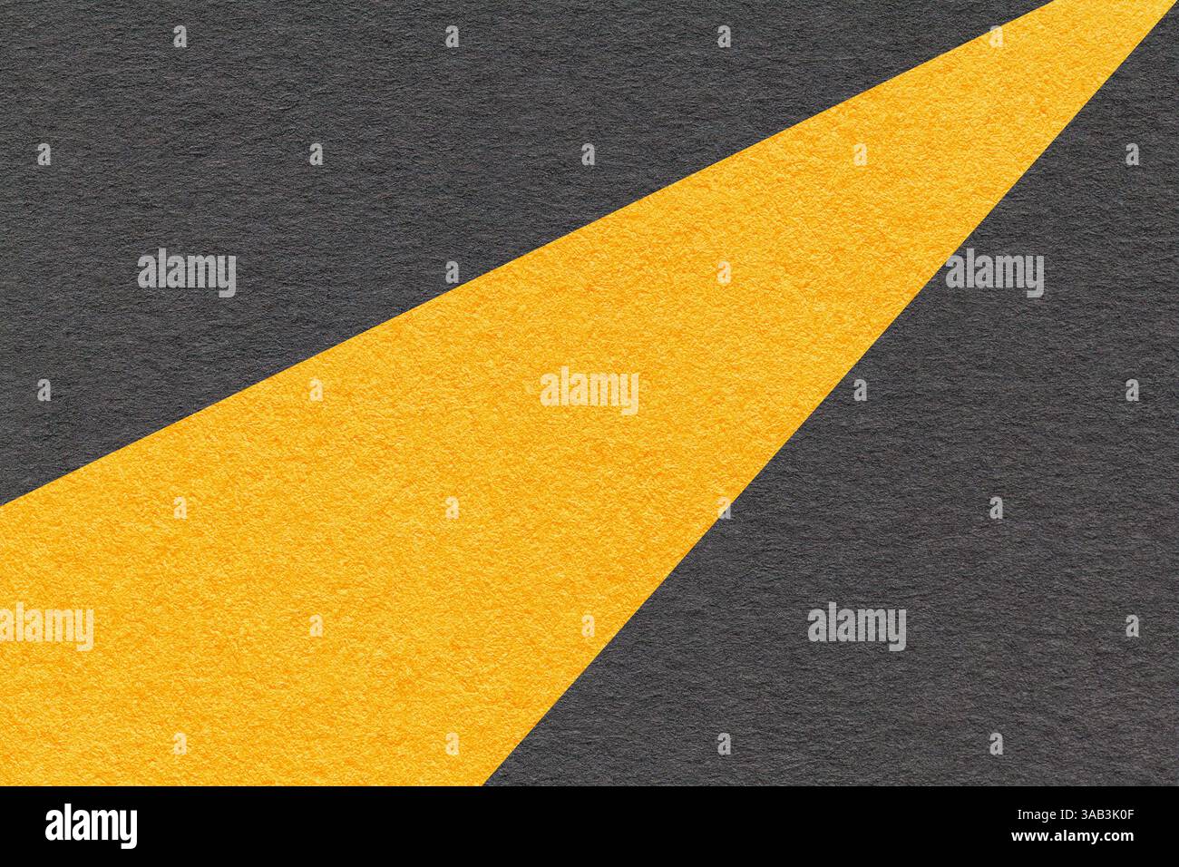 Texture old craft black and yellow paper background, macro. Structure ...