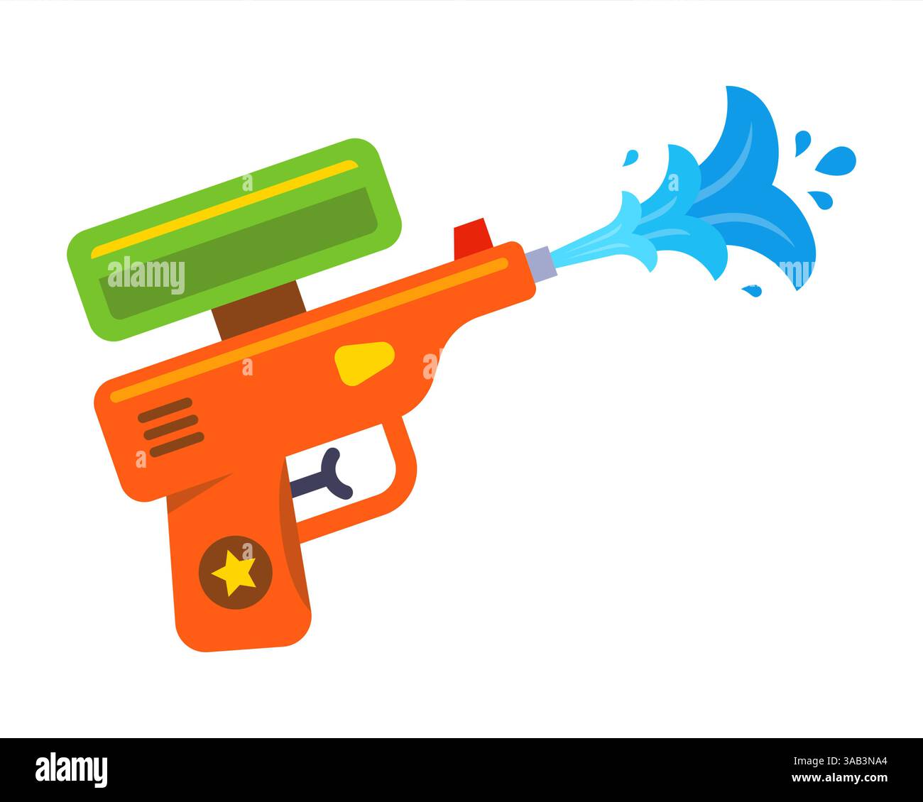 Water pistol fight game Stock Vector Images - Alamy