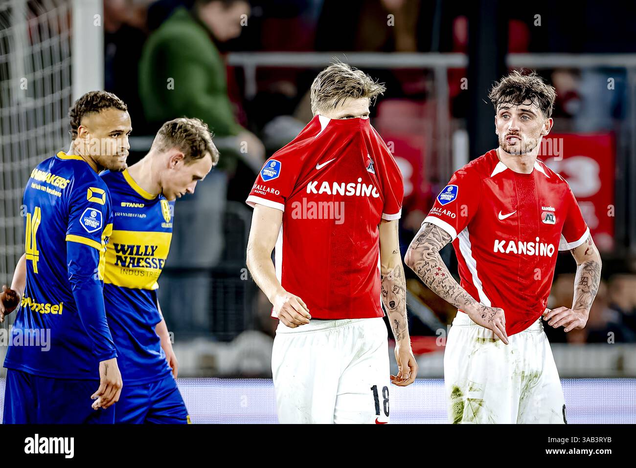 ALKMAAR, Netherlands, 01-04-2025, SPO, AFAS stadium, Dutch eredivisie, season 2024 / 2025 ...