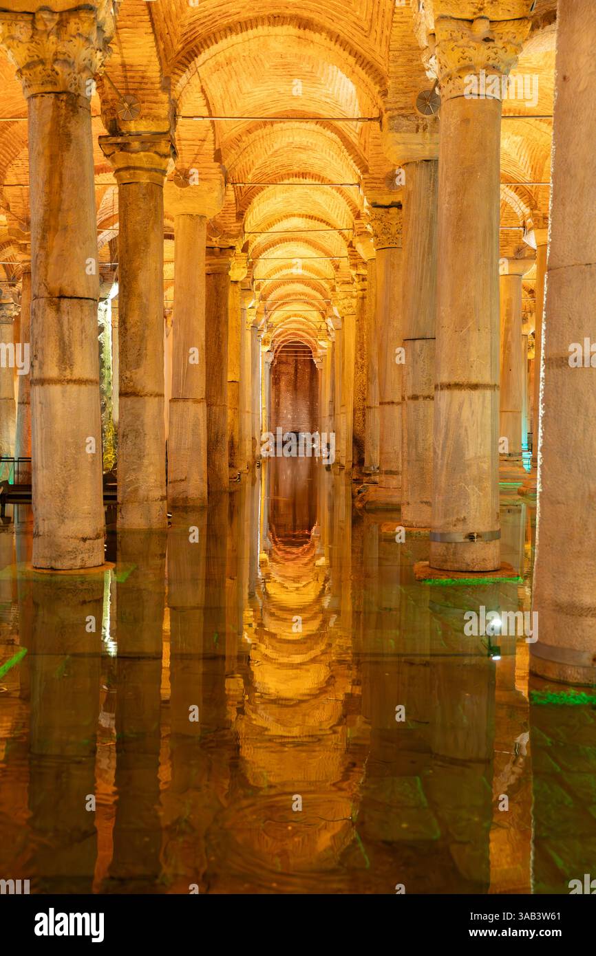 ISTANBUL, TURKIYE - MARCH 01, 2025: Basilica Cistern in Sultanahmet ...