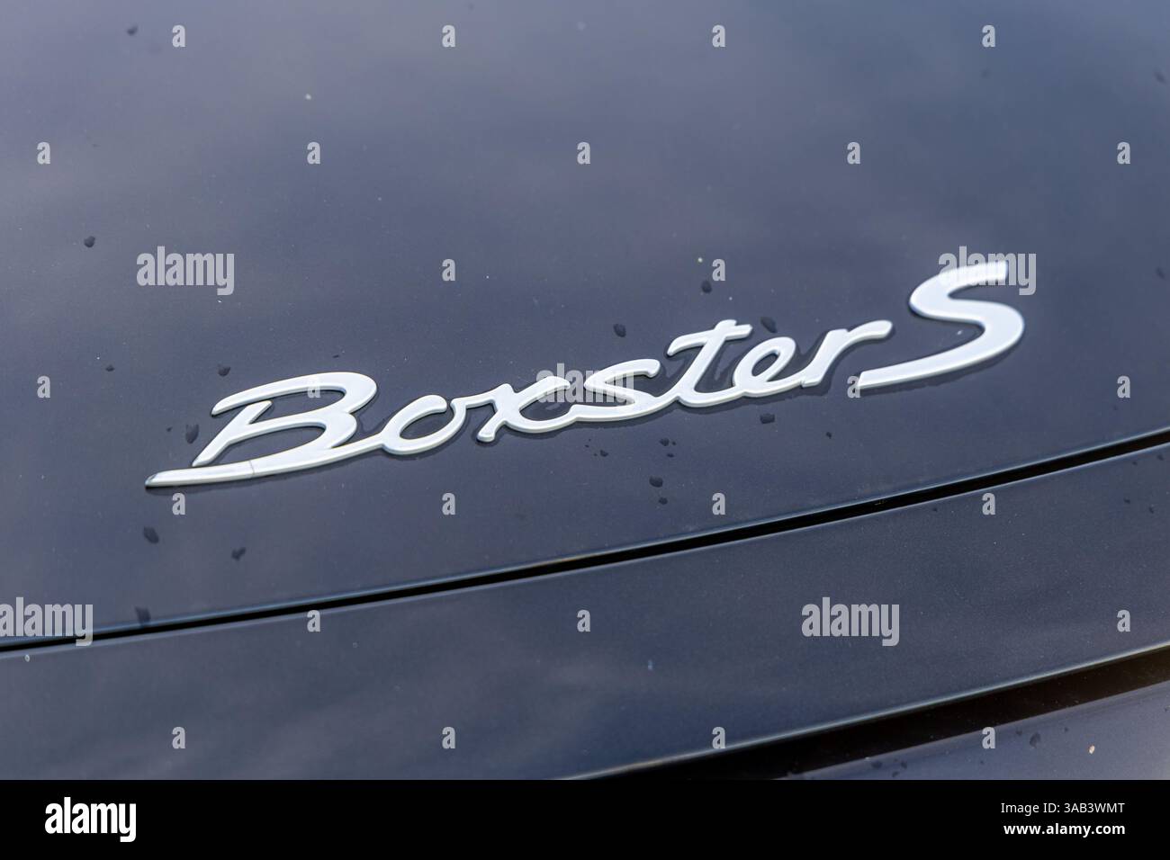 Bristol , UK - November 11, 2023: The Porsche Boxster S logo text Stock ...