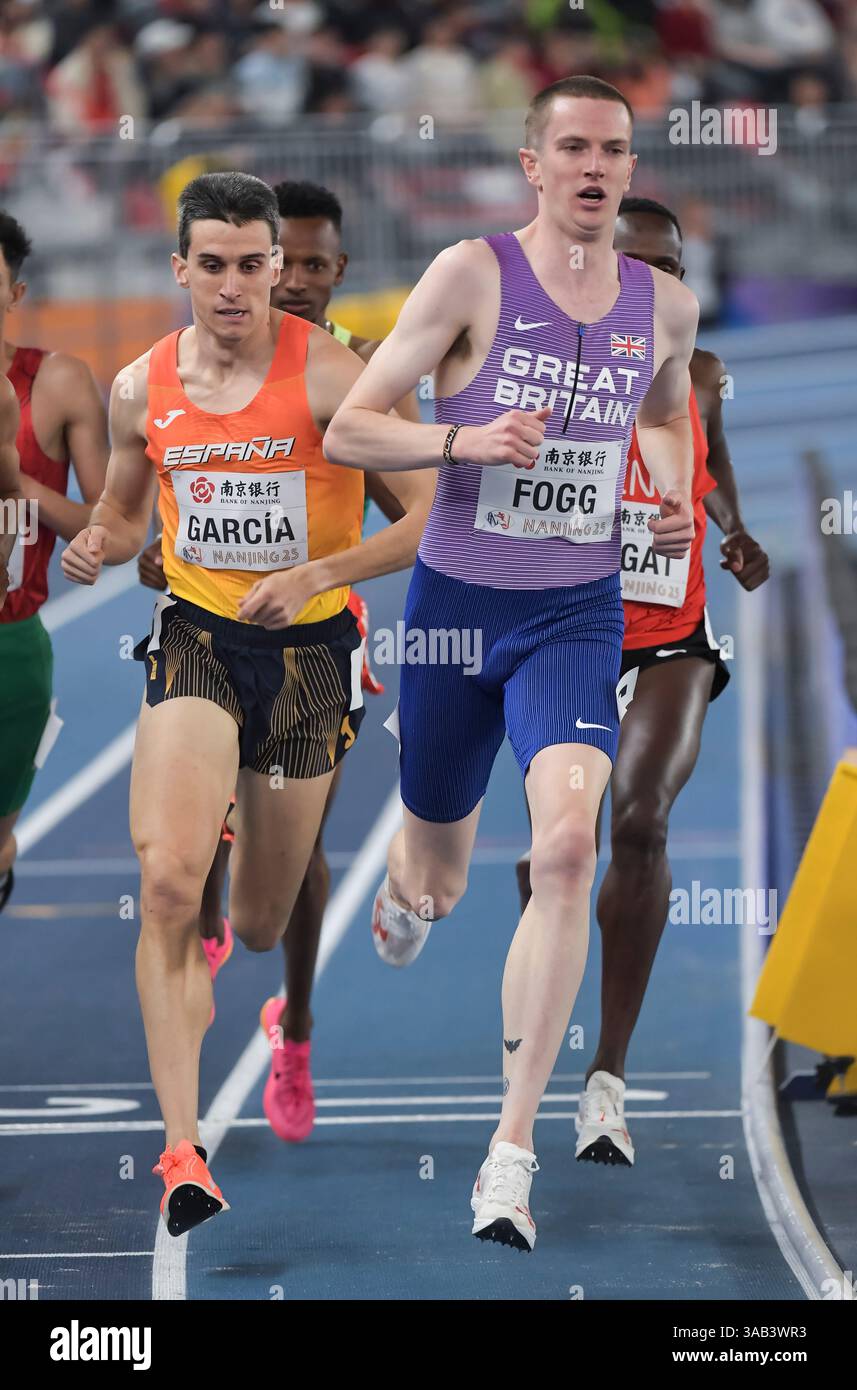 Adam Fogg of Great Britain competing in heat 4 of the 1500m at the ...