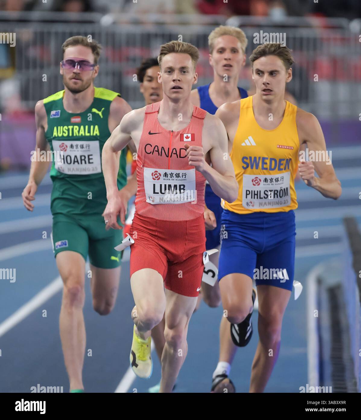 Kieran Lumb of Canada competing in heat 4 of the 1500m at the World ...