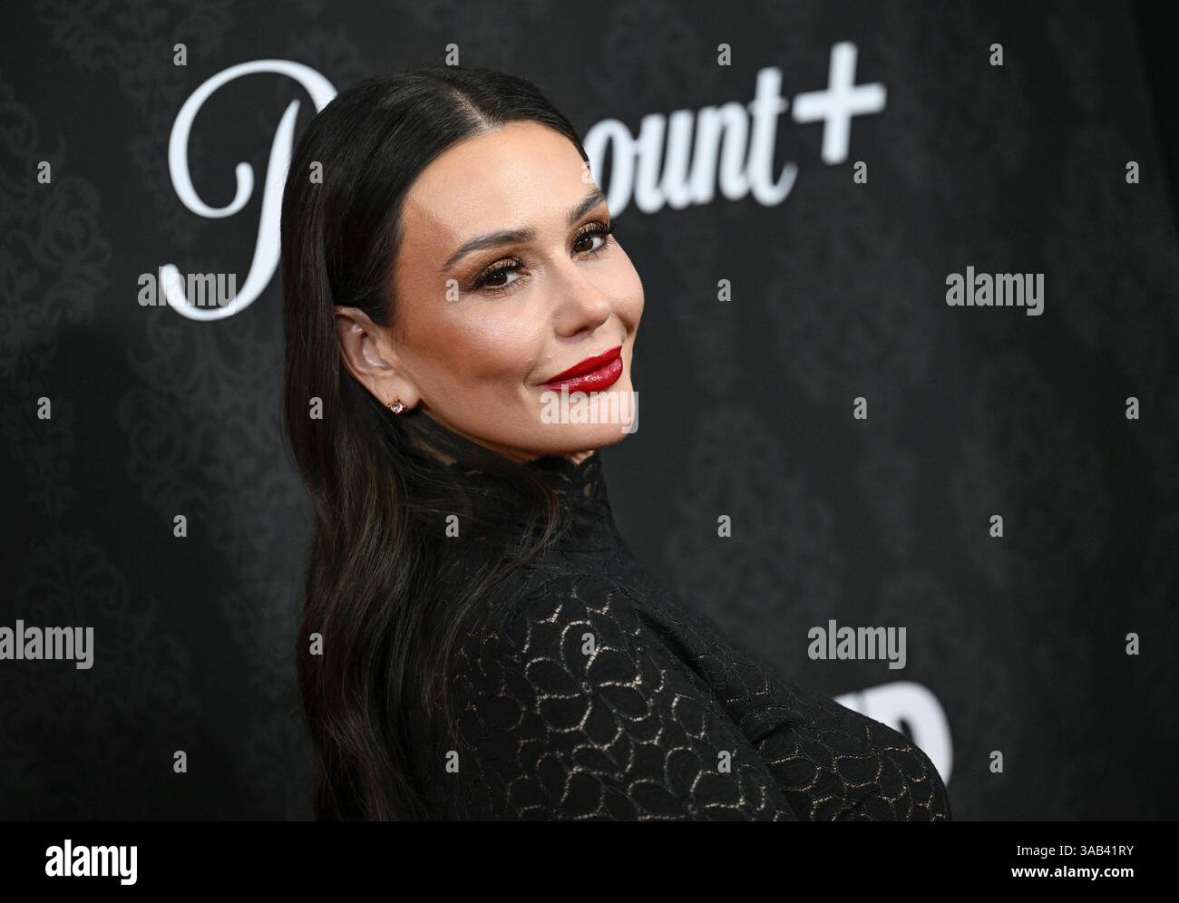 Jenni "Jwoww" Farley attends the Paramount+ television series premiere ...
