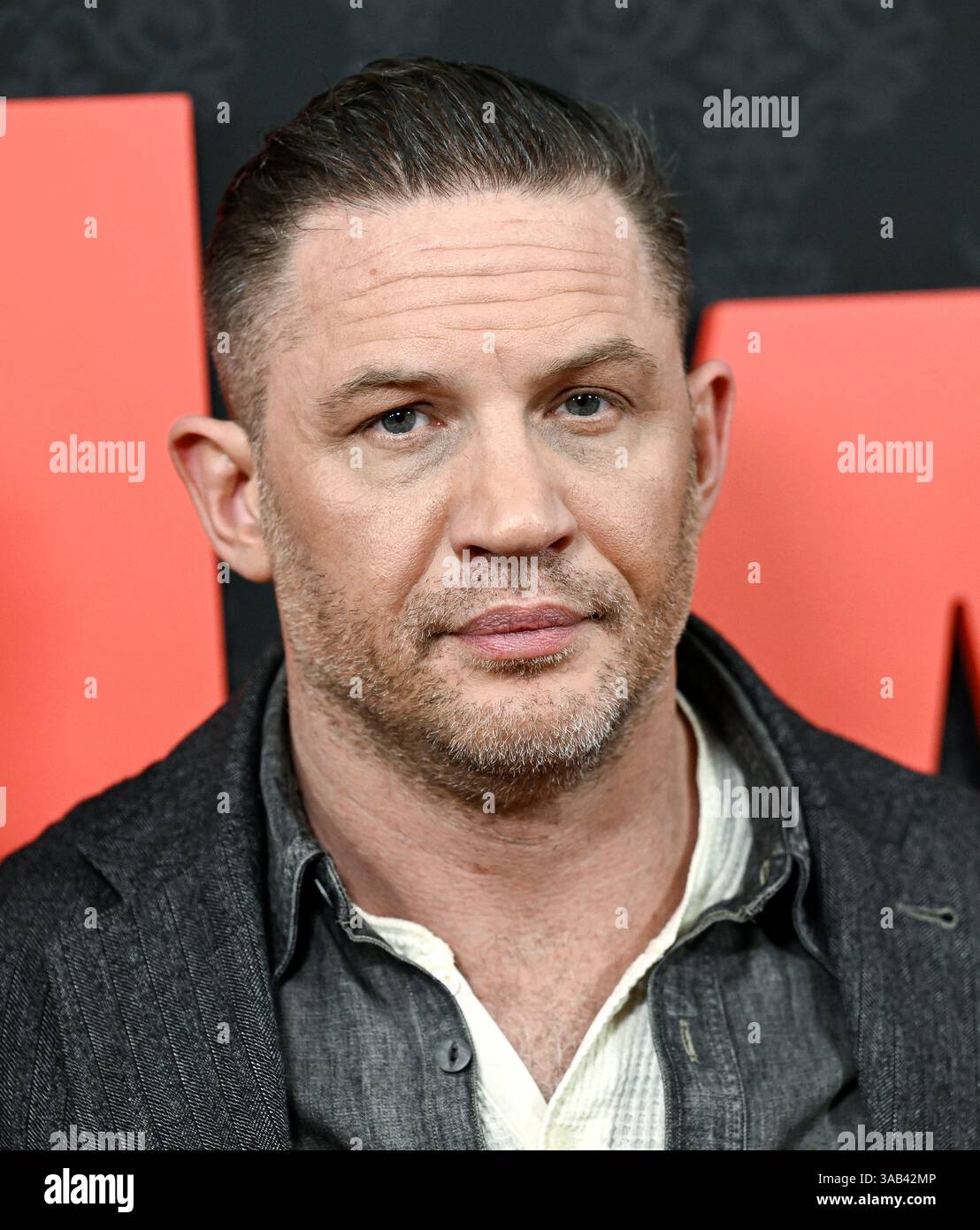 Tom Hardy attends the Paramount+ television series premiere of "MobLand ...