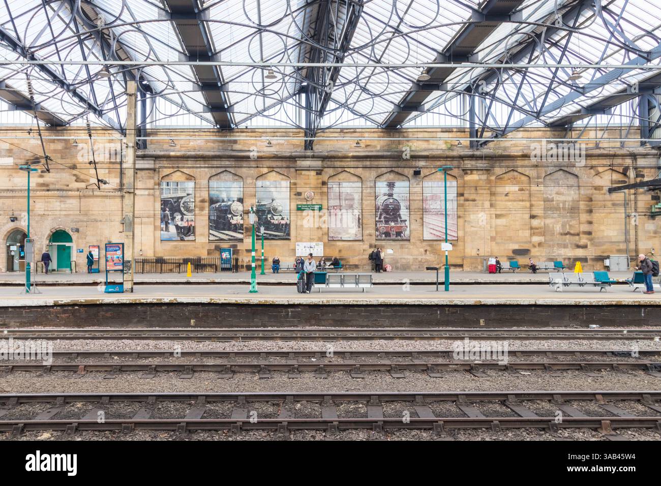 Carlisle Citadel Station, Look at was with pictures and sign 150 Years ...