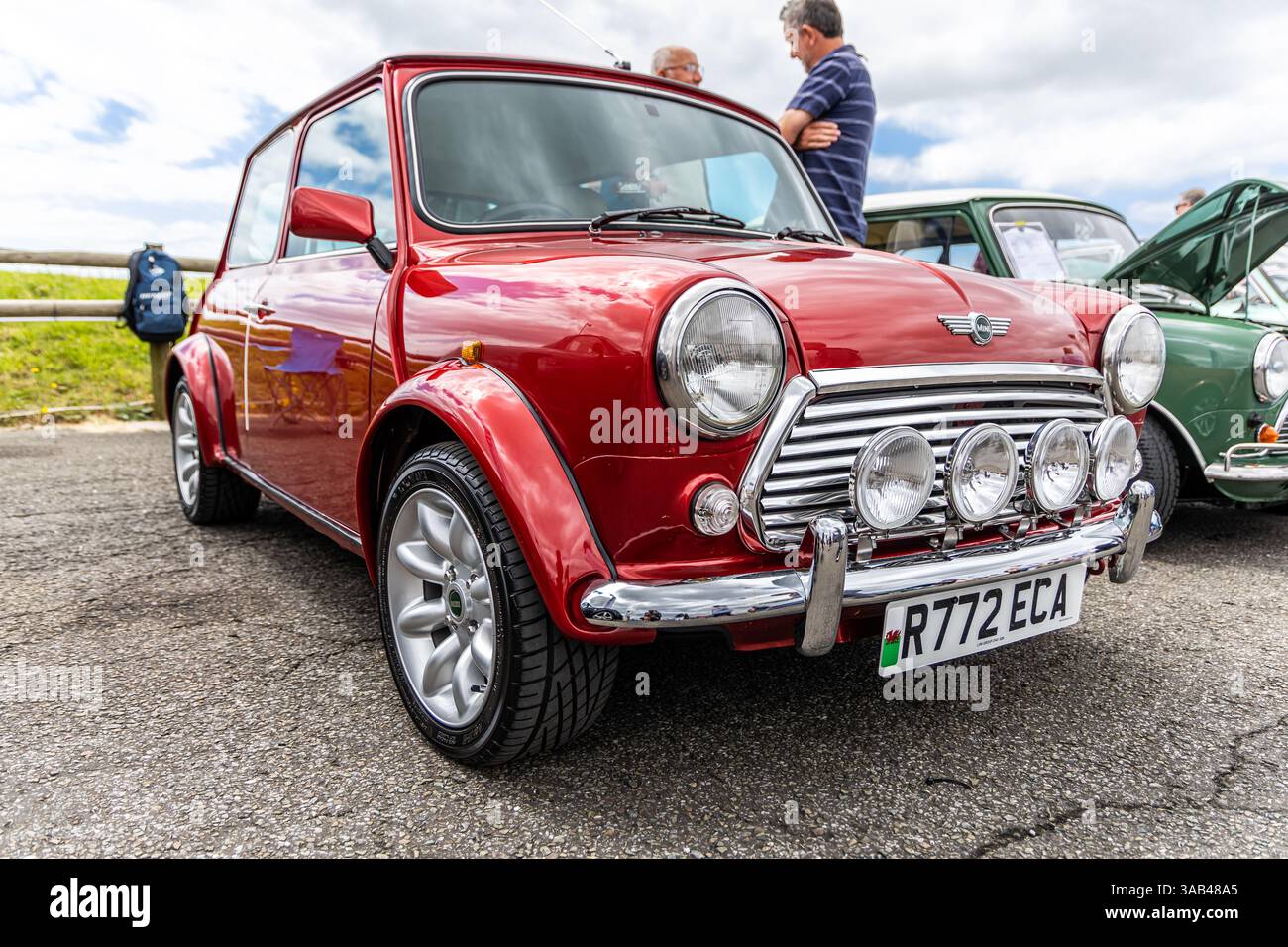 Llandow, Wales - June 30, 2024: A red Morris Mini Cooper Stock Photo ...