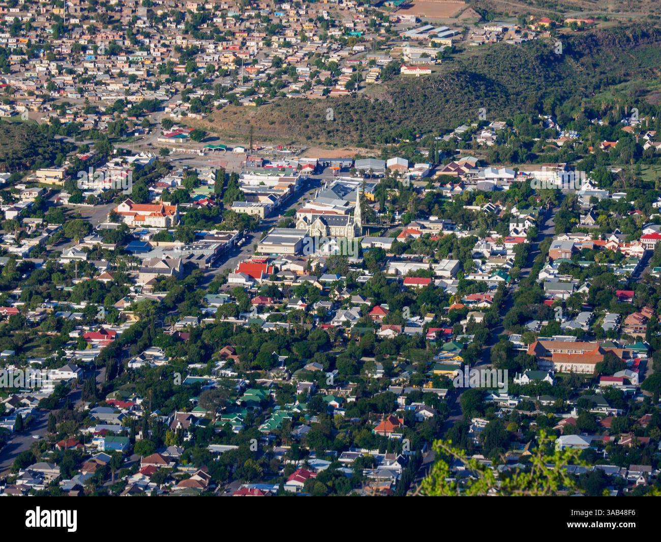 View of Graaff-Reinet, Eastern Cape province, South Africa Stock Photo ...