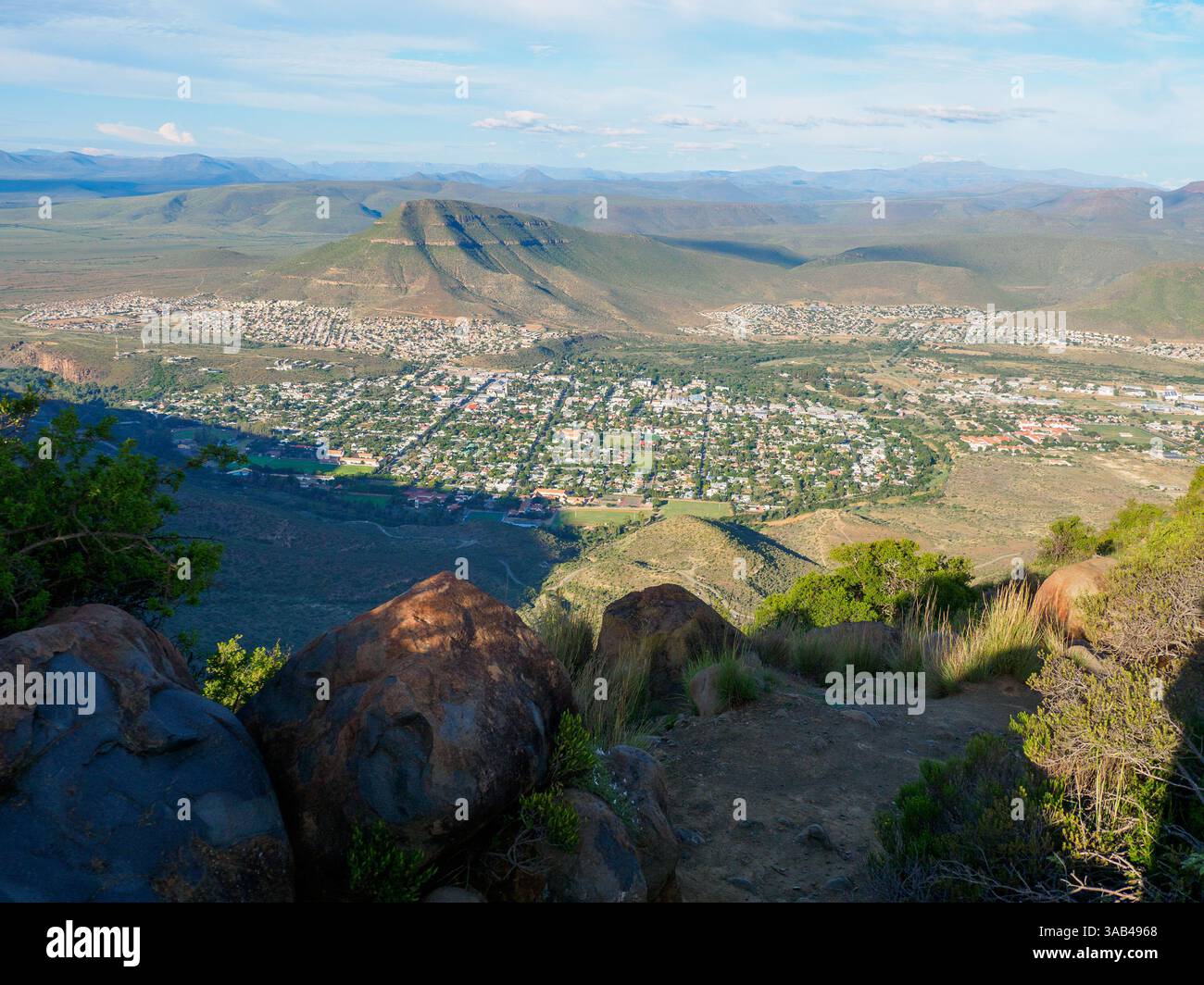 View of Graaff-Reinet, Eastern Cape province, South Africa Stock Photo ...