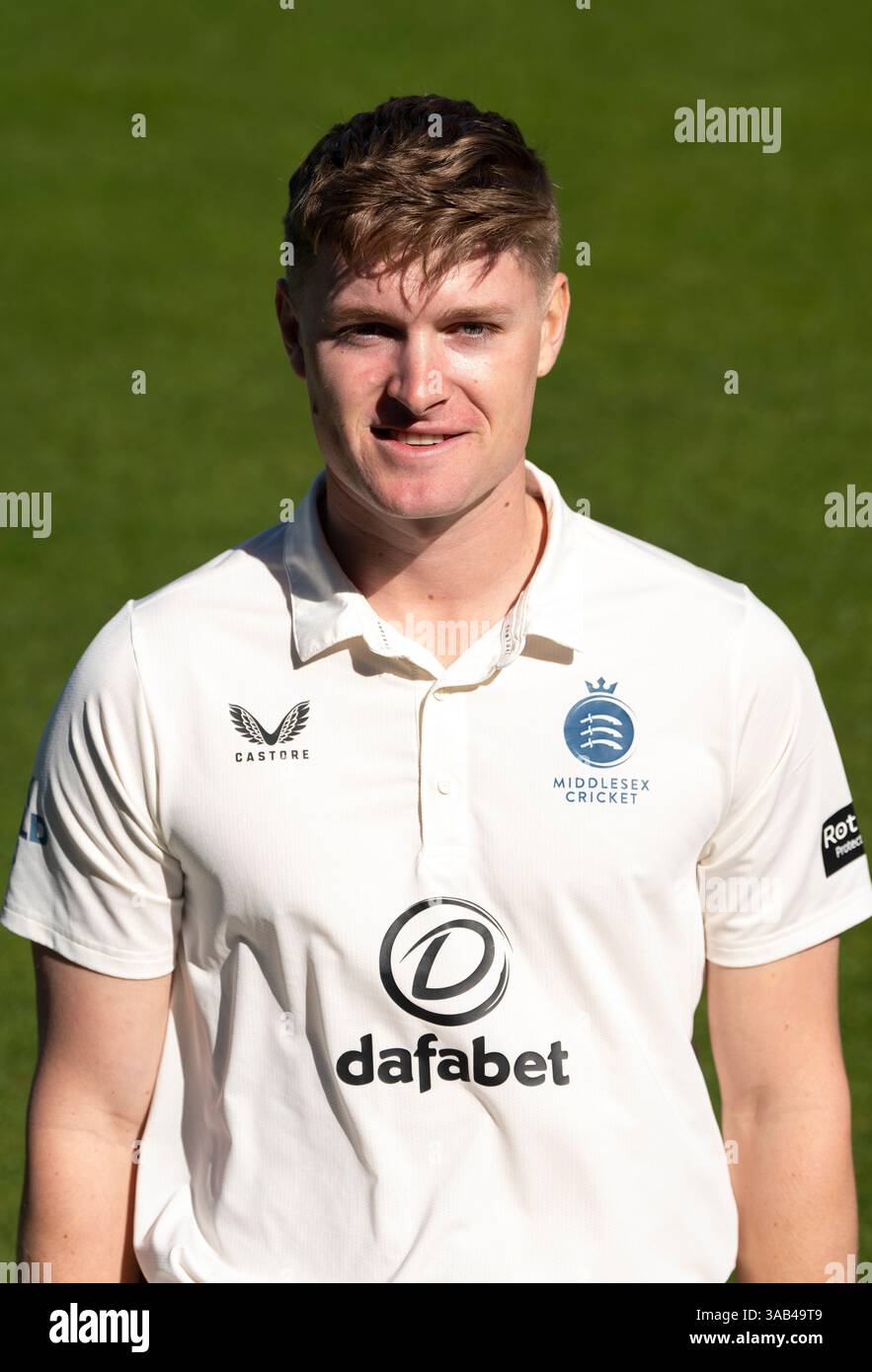 Ben Geddes during a photocall at Lord's Cricket Ground, London. Picture ...
