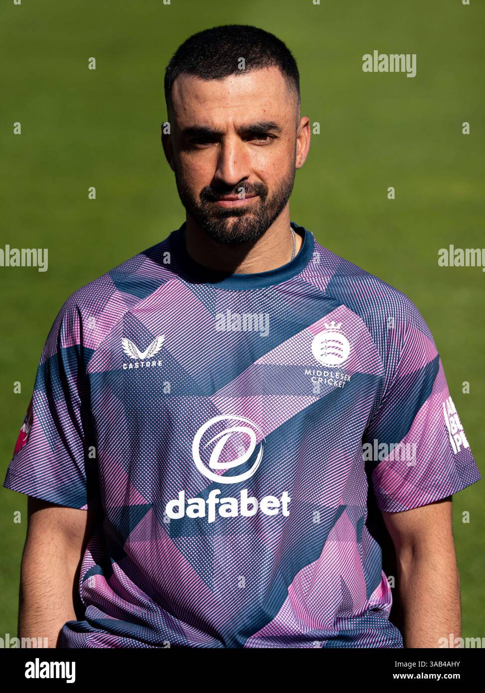 Zafar Gohar during a photocall at Lord's Cricket Ground, London ...