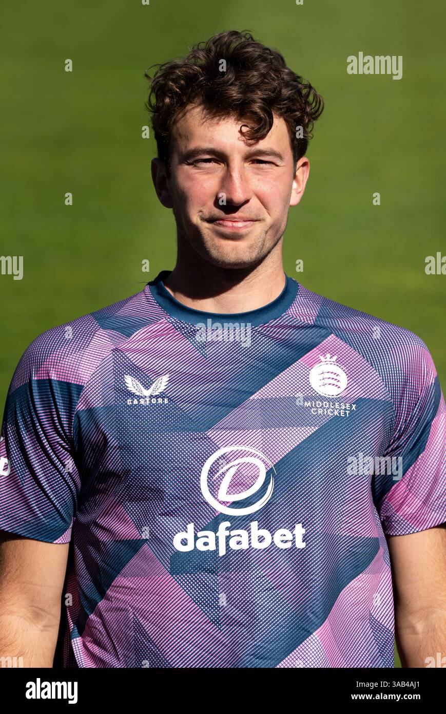 Josh de Caires during a photocall at Lord's Cricket Ground, London ...