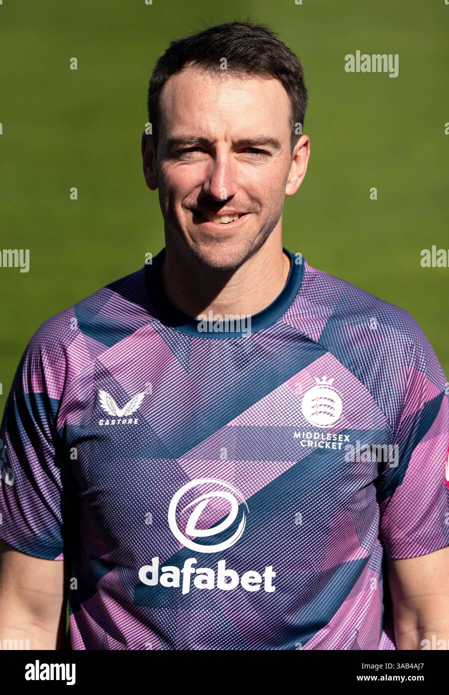 Toby Roland-Jones during a photocall at Lord's Cricket Ground, London ...